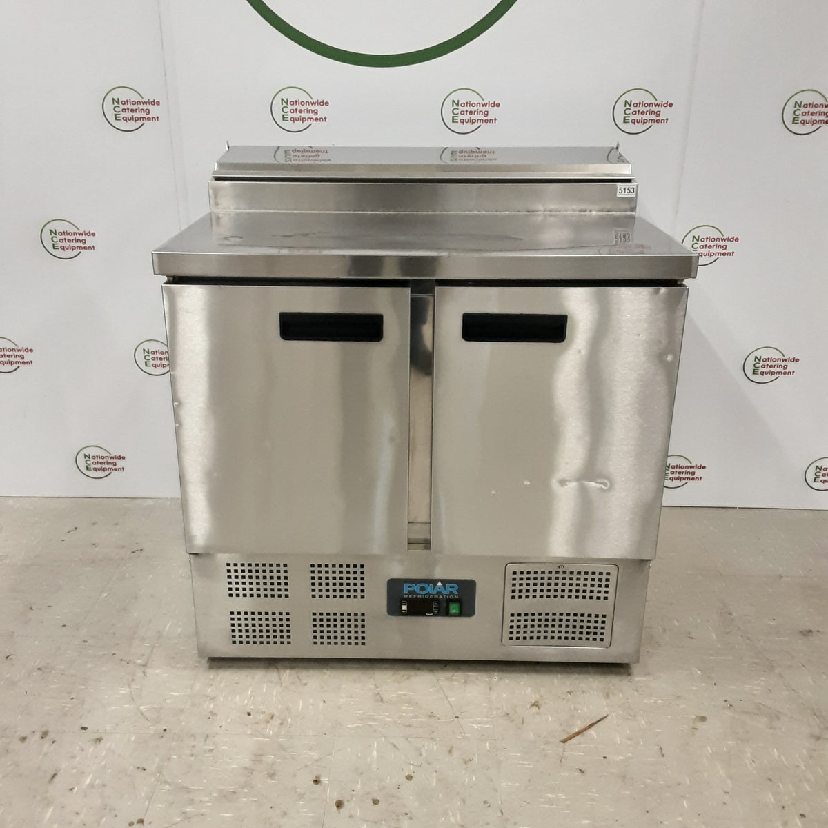 Polar Two Door Counter Fridge With Toppings Opening, Model-G604 (NCE51 ...
