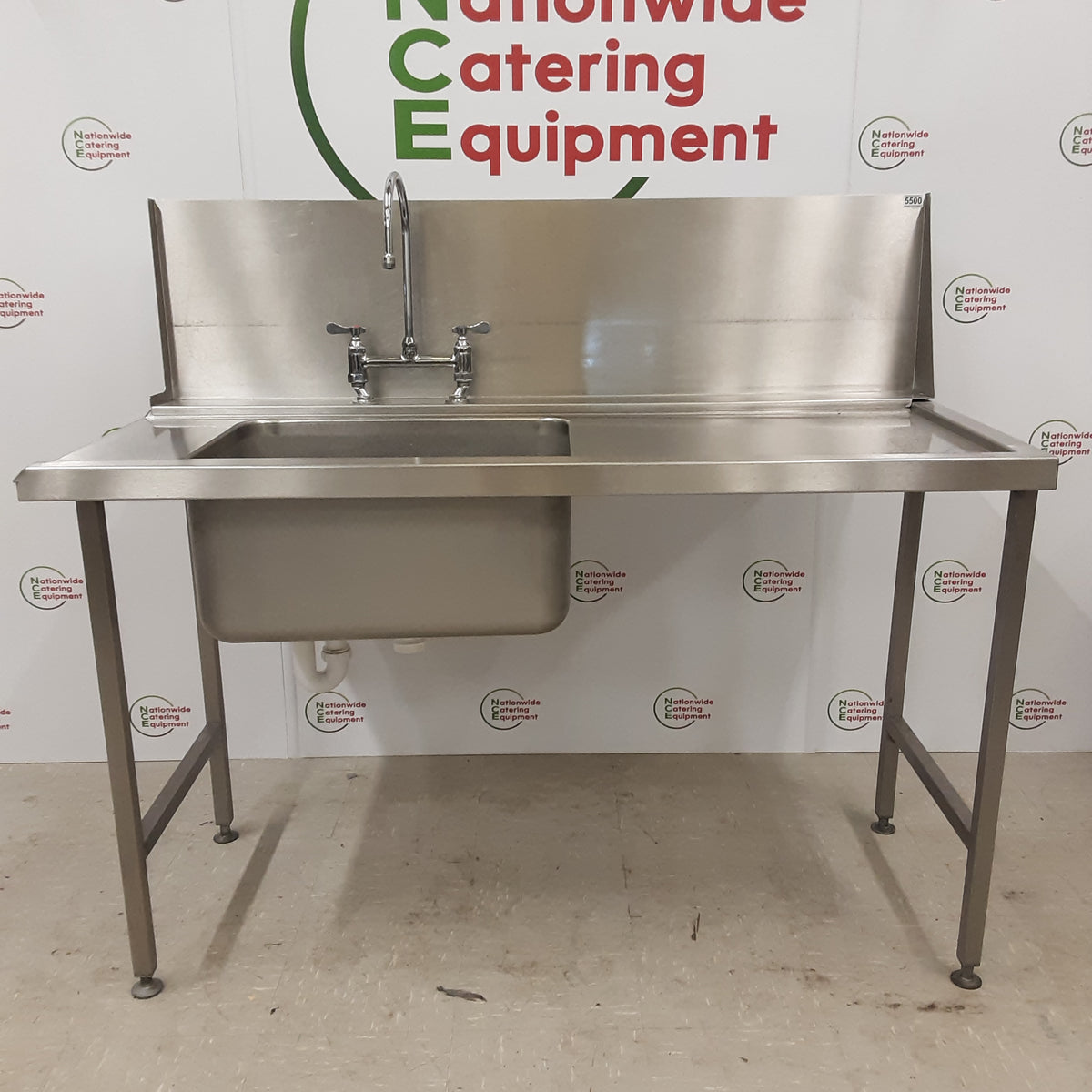 Stainless Steel Single Sink with Appliance Space 150cm (NCE5500 ...