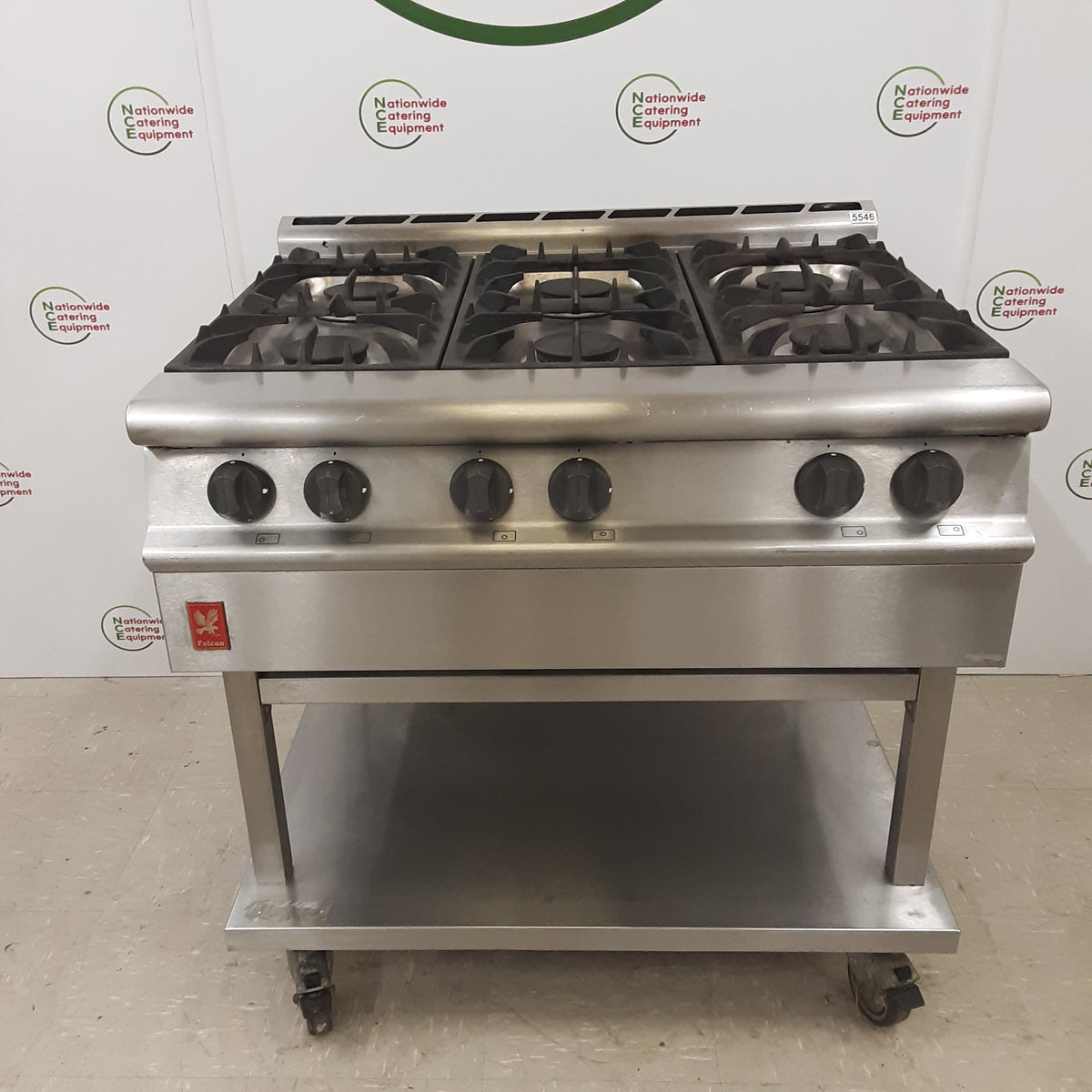 Falcon Six Burner Stove On Stand, Natural Gas, Model-G3121 (NCE5546 ...
