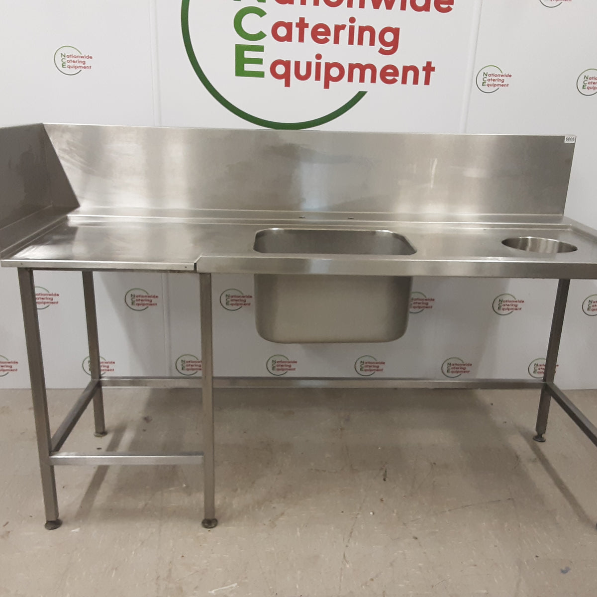 Stainless Steel Corner Dishwasher Entry Sink, 200X79CM (NCE6008 ...