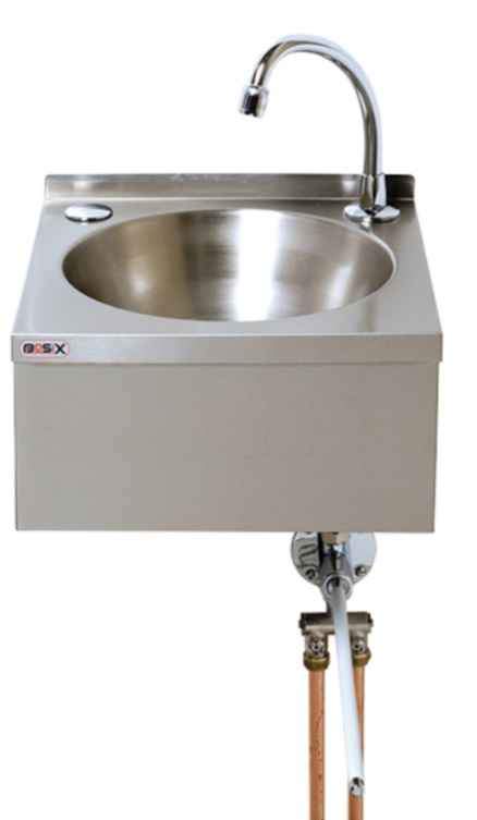 Basix Knee Operated Handwash Basin, Stainless Steel (3004) – Nationwide ...