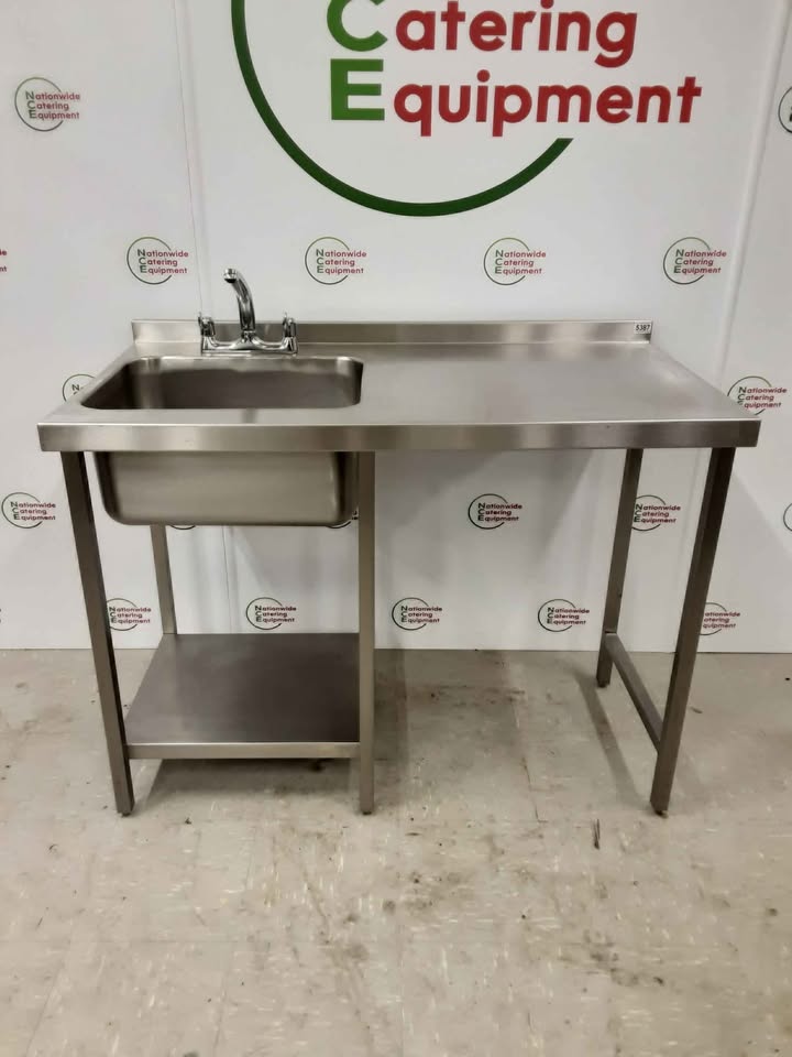 Stainless Steel Single Sink With Appliance Space Beneath 120cm (NCE538 ...